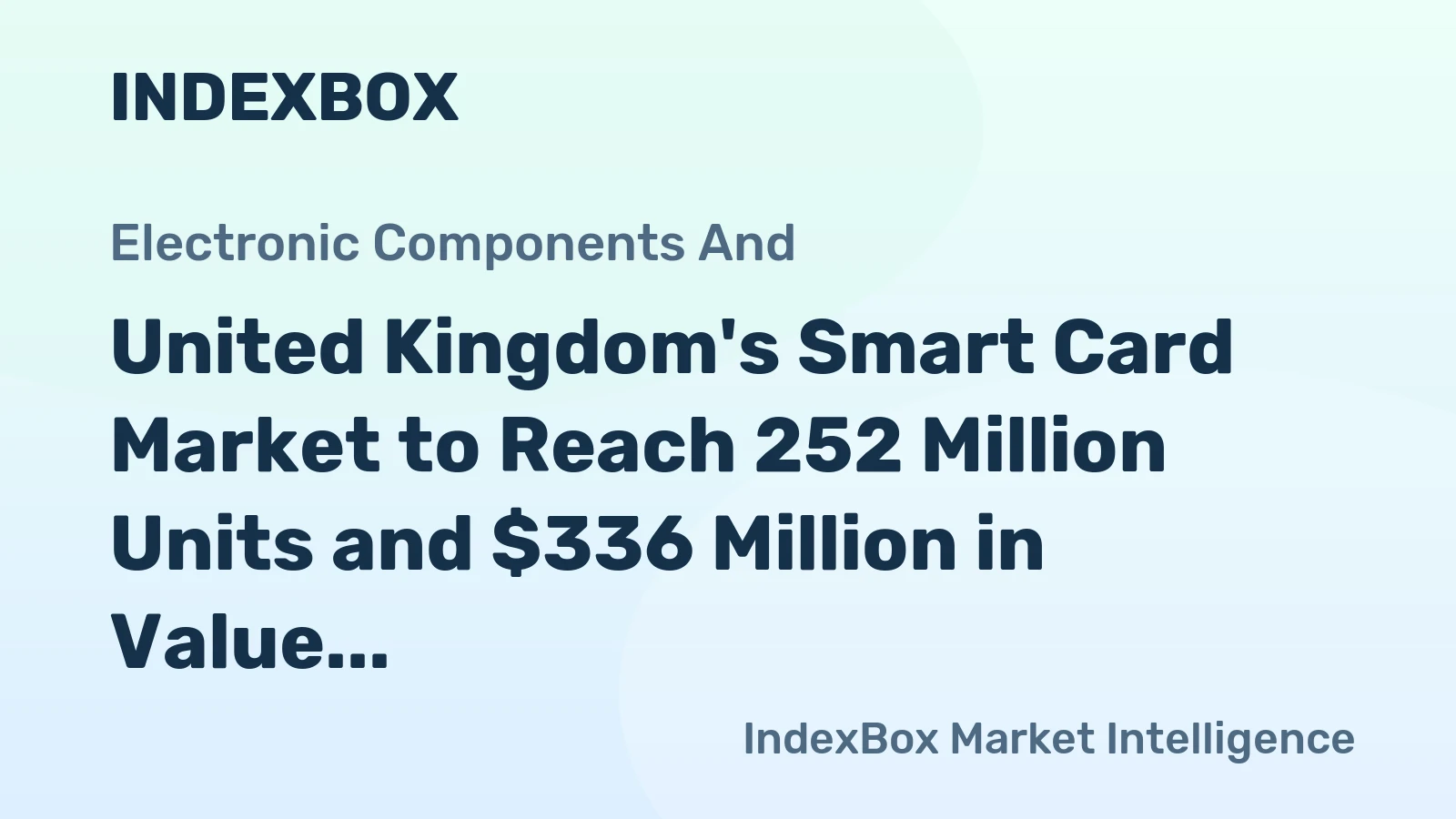 United Kingdom's Smart Card Market to Reach 252 Million Units and $336 Million in Value by 2035
