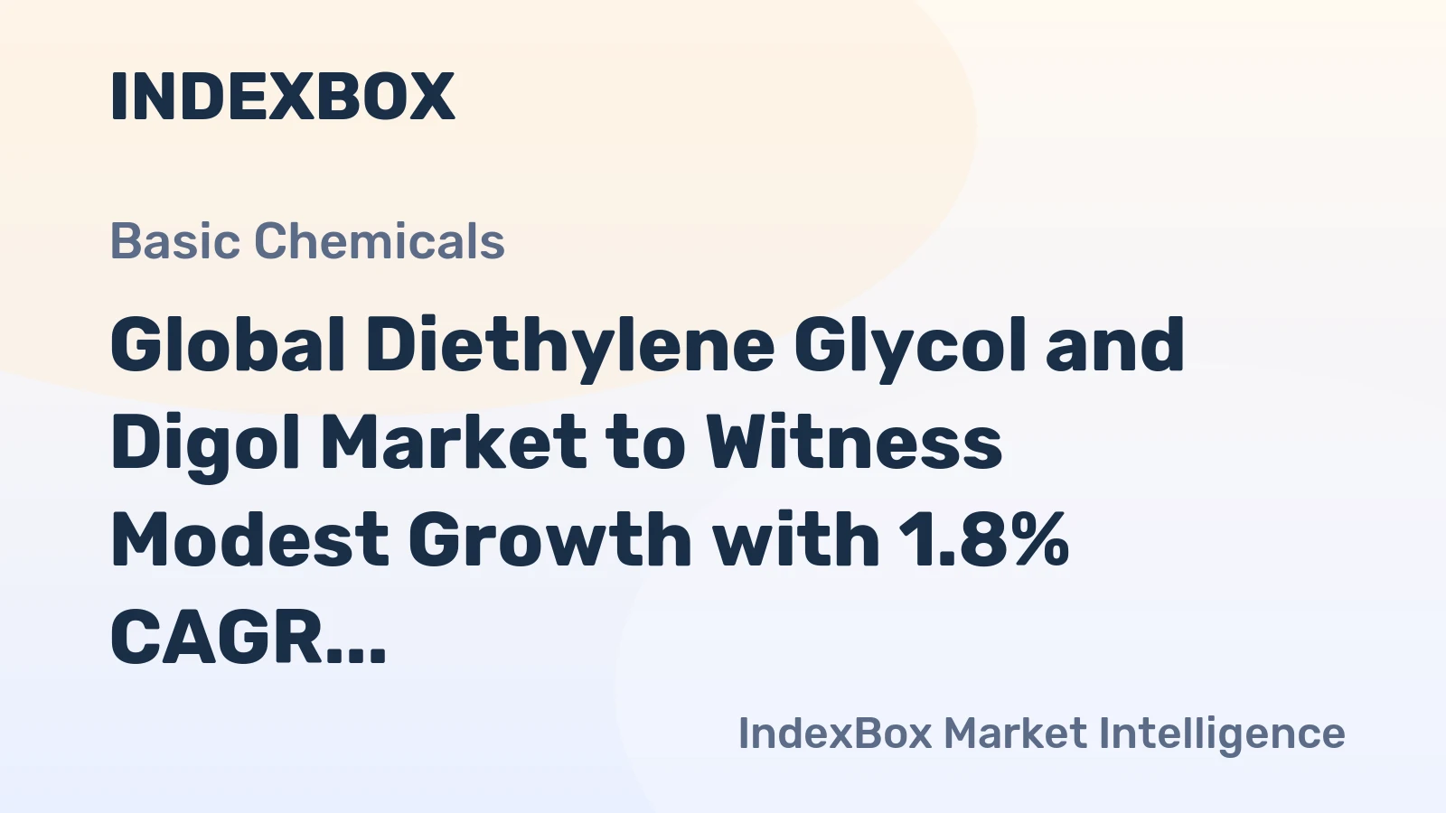 Global Diethylene Glycol and Digol Market to Witness Modest Growth with 1.8% CAGR from 2024 to 2035