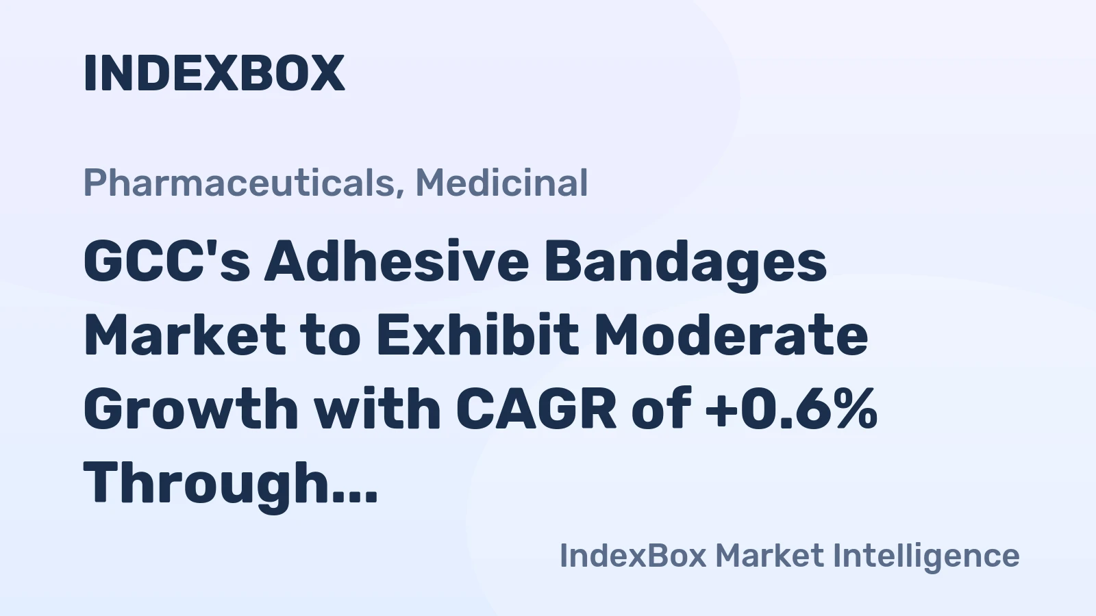 GCC's Adhesive Bandages Market to Exhibit Moderate Growth with CAGR of +0.6% Through 2035