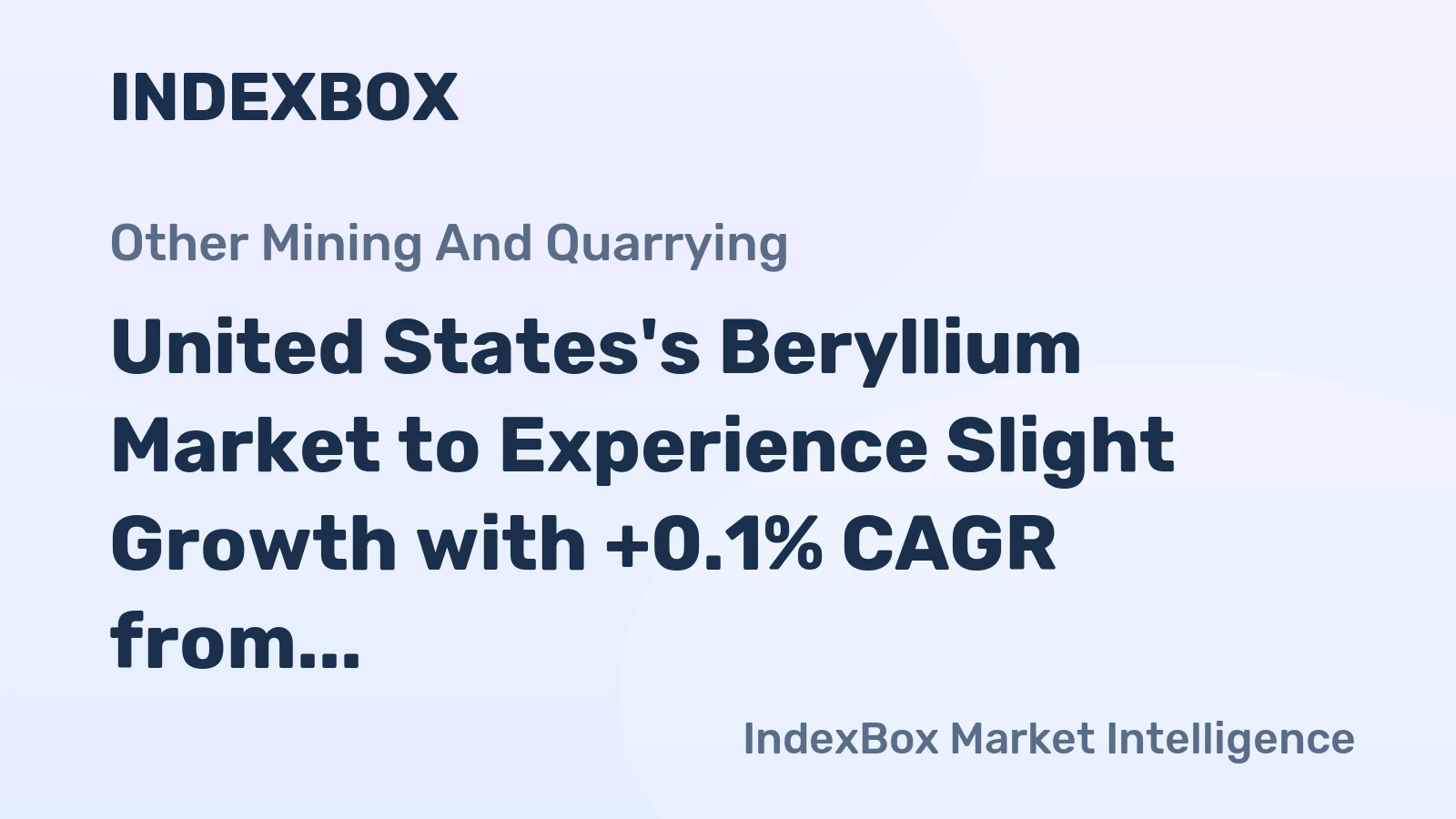 United States's Beryllium Market to Experience Slight Growth with +0.1% CAGR from 2024 to 2035