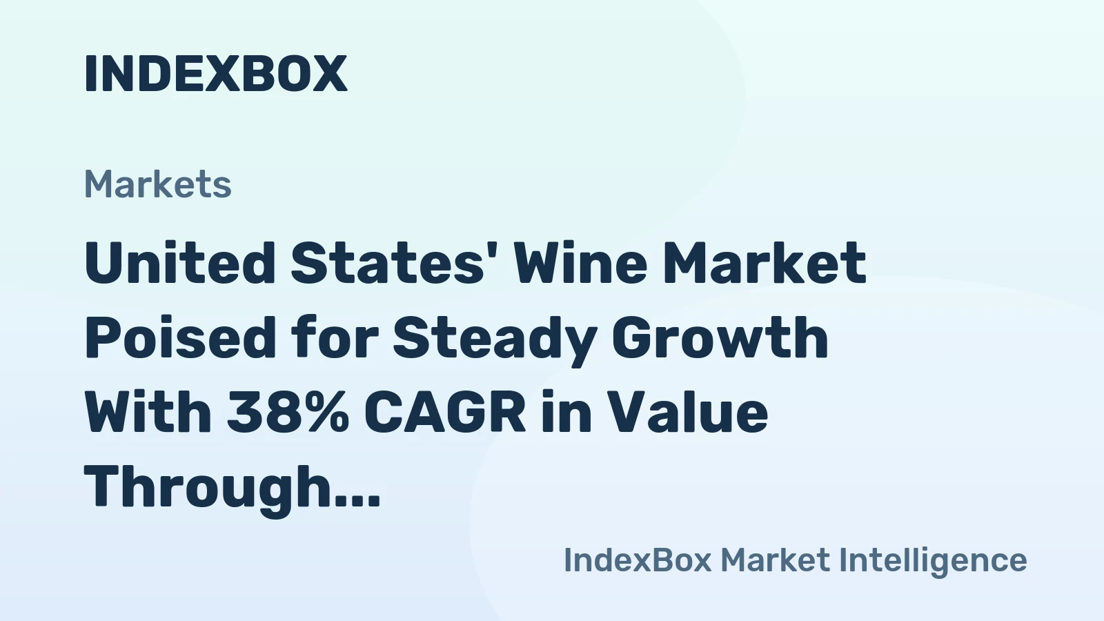 United States' Wine Market Poised for Steady Growth With 38% CAGR in Value Through 2035