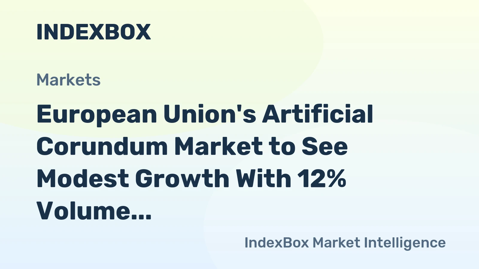 European Union's Artificial Corundum Market to See Modest Growth With 12% Volume CAGR Through 2035