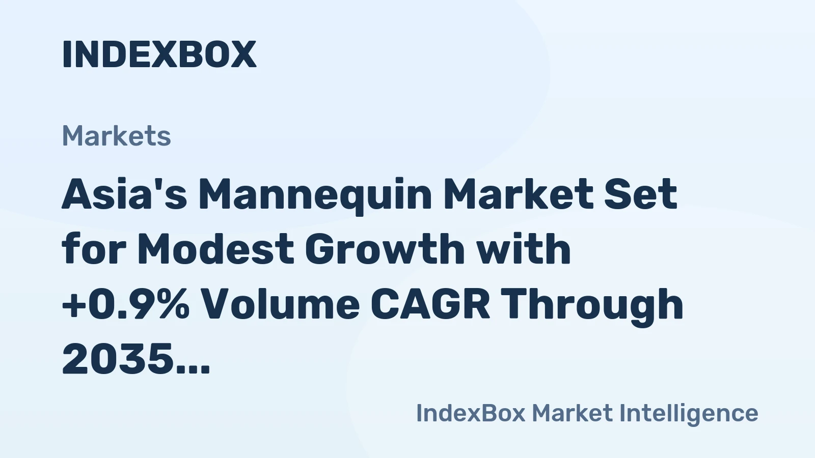 Asia's Mannequin Market Set for Modest Growth with +0.9% Volume CAGR Through 2035
