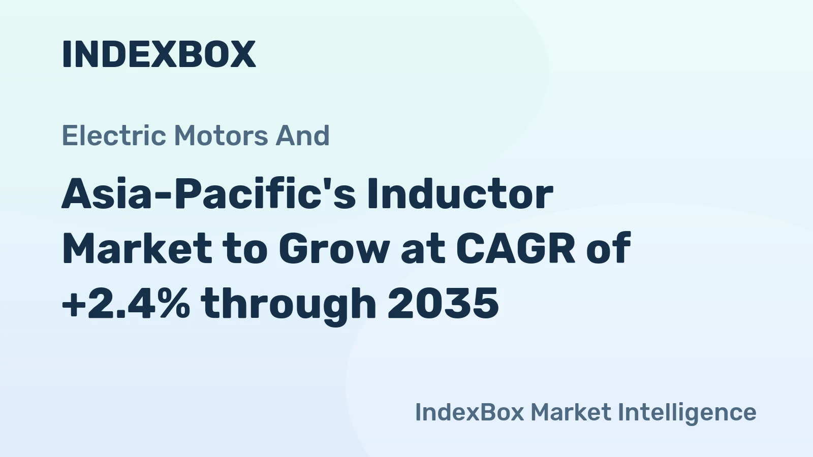 Asia-Pacific's Inductor Market to Grow at CAGR of +2.4% through 2035