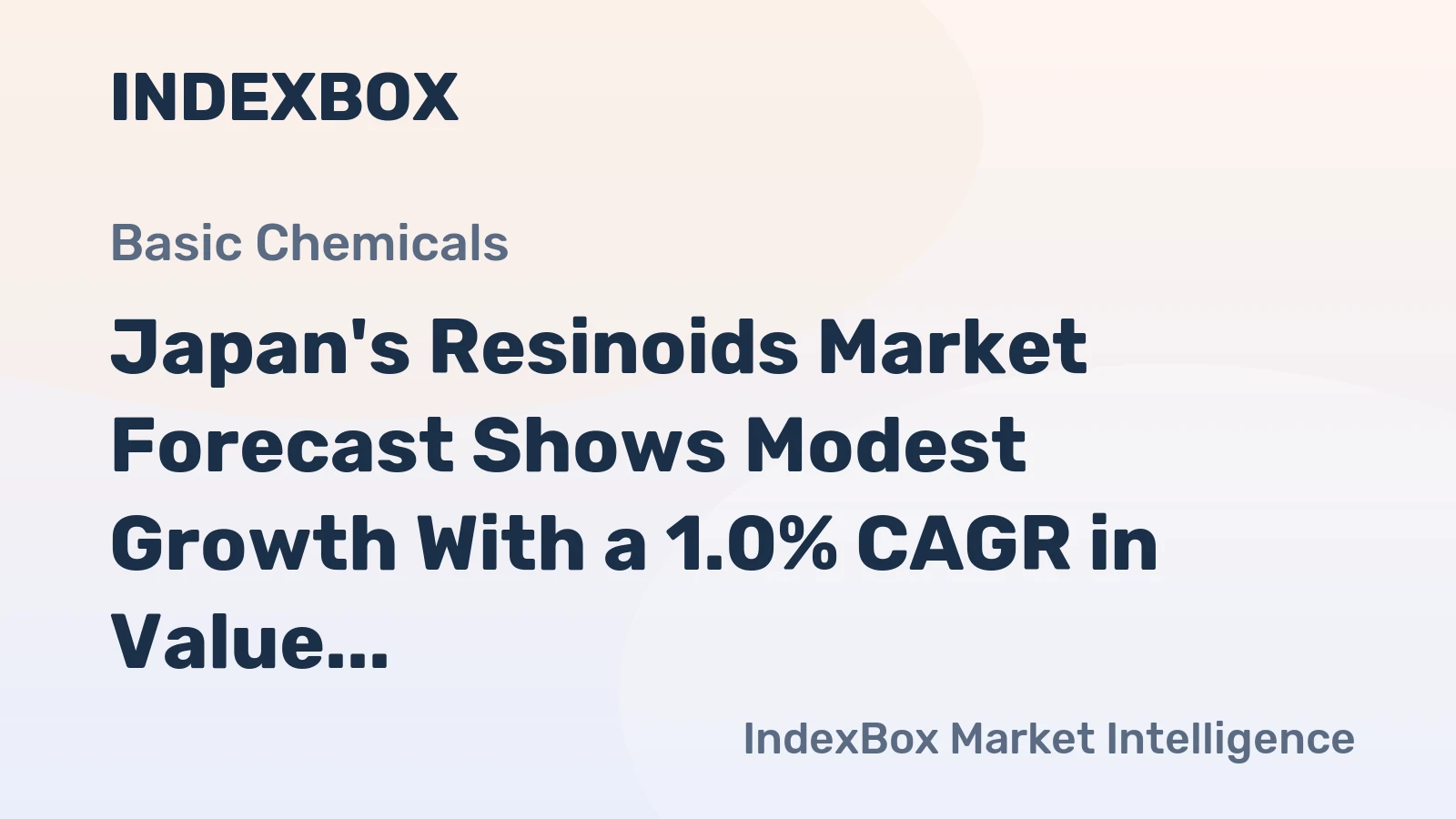 Japan's Resinoids Market Forecast Shows Modest Growth With a 1.0% CAGR in Value Through 2035