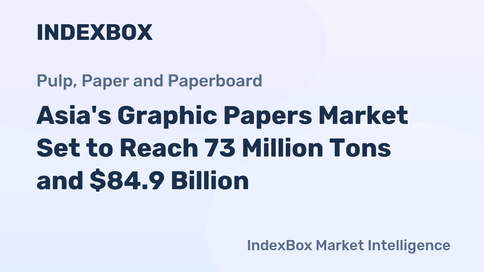 Asia's Graphic Papers Market Set to Reach 73 Million Tons and $84.9 Billion