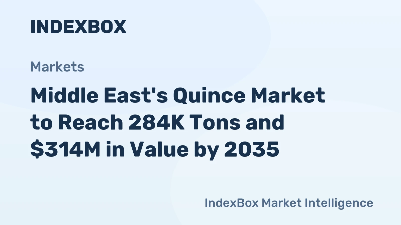Middle East's Quince Market to Reach 284K Tons and $314M in Value by 2035