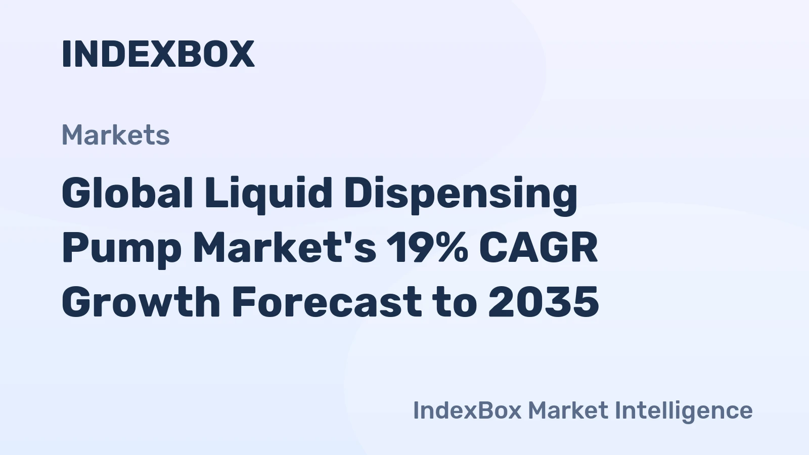Global Liquid Dispensing Pump Market's 19% CAGR Growth Forecast to 2035