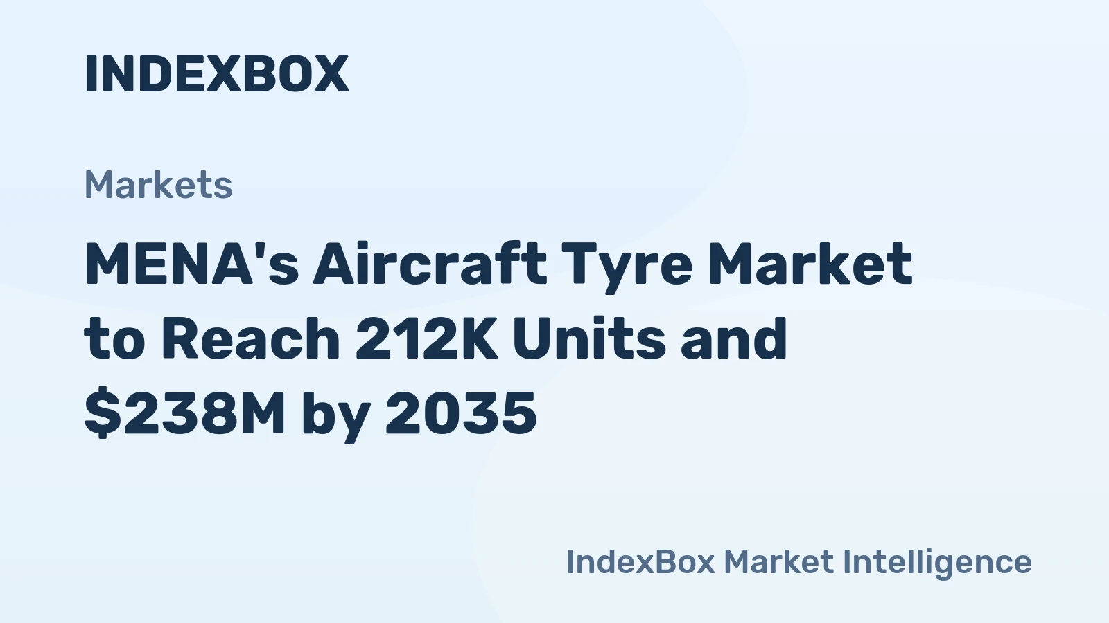 MENA's Aircraft Tyre Market to Reach 212K Units and $238M by 2035