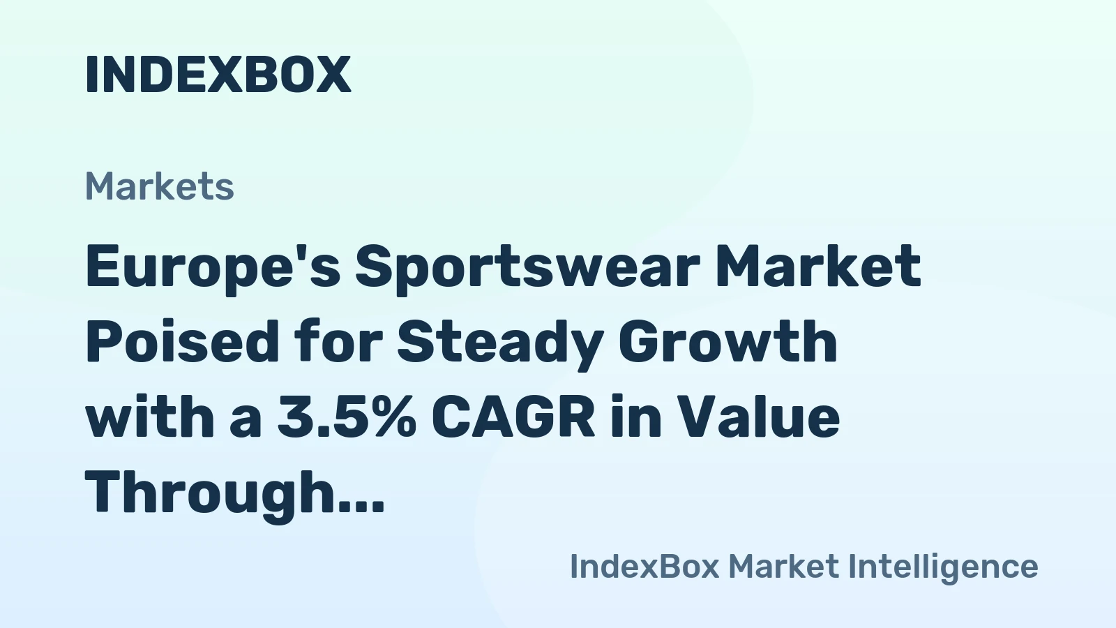 Europe's Sportswear Market Poised for Steady Growth with a 3.5% CAGR in Value Through 2035