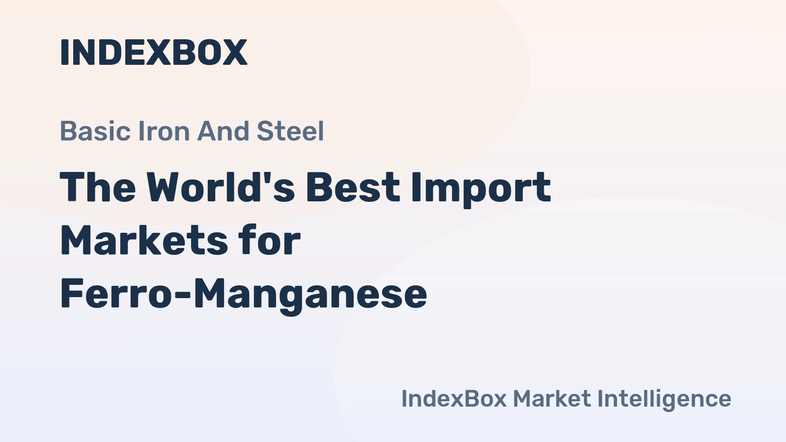 The World's Best Import Markets for Ferro-Manganese