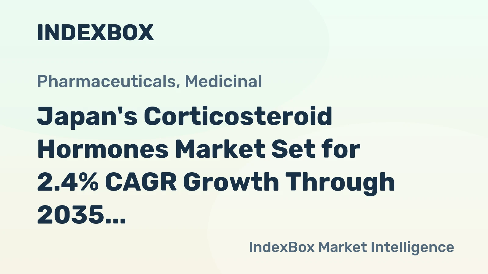 Japan's Corticosteroid Hormones Market Set for 2.4% CAGR Growth Through 2035