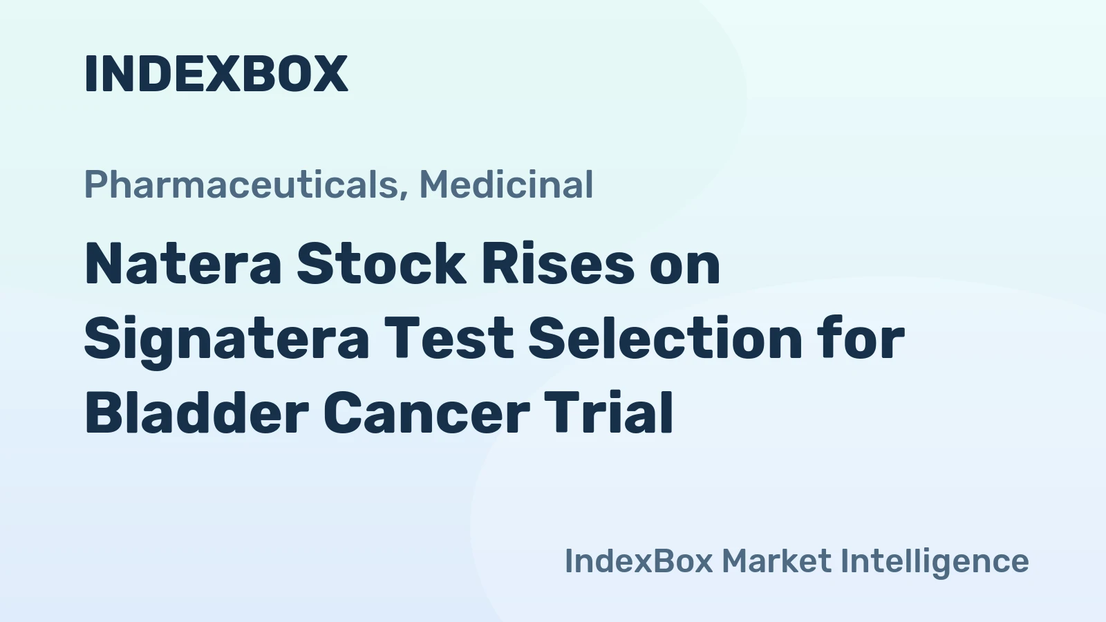 Natera Stock Rises on Signatera Test Selection for Bladder Cancer Trial