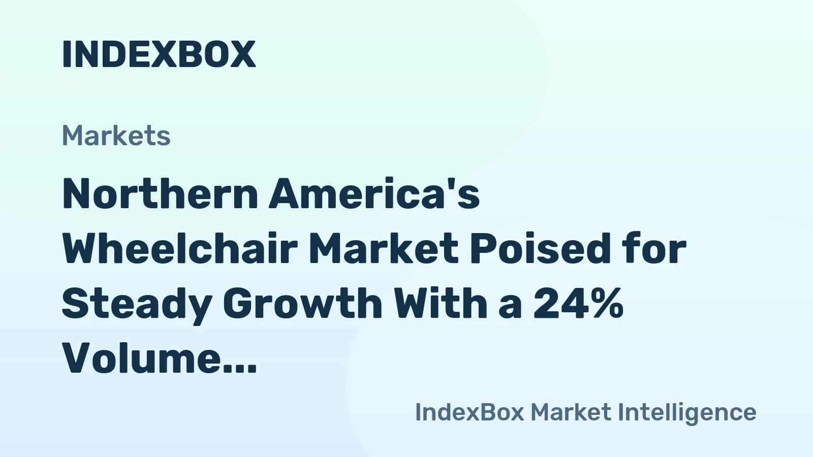 Northern America's Wheelchair Market Poised for Steady Growth With a 24% Volume CAGR Through 2035