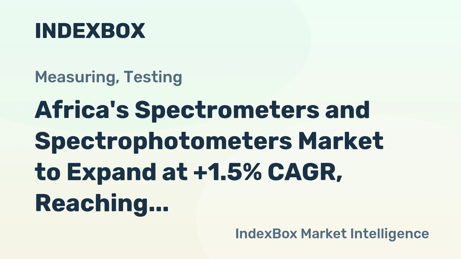 Africa's Spectrometers and Spectrophotometers Market to Expand at +1.5% CAGR, Reaching $697M by 2035