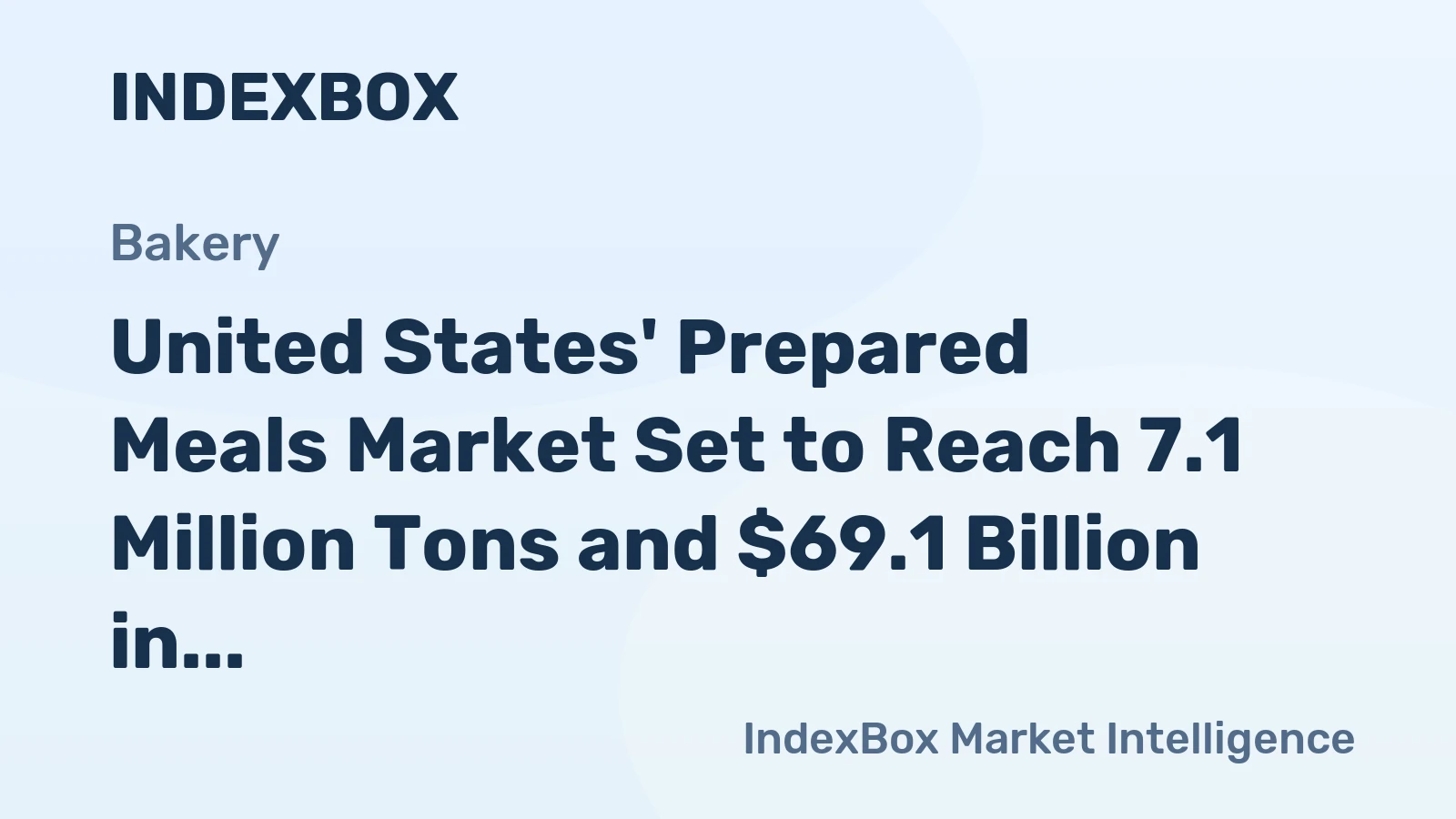 United States' Prepared Meals Market Set to Reach 7.1 Million Tons and $69.1 Billion in Value