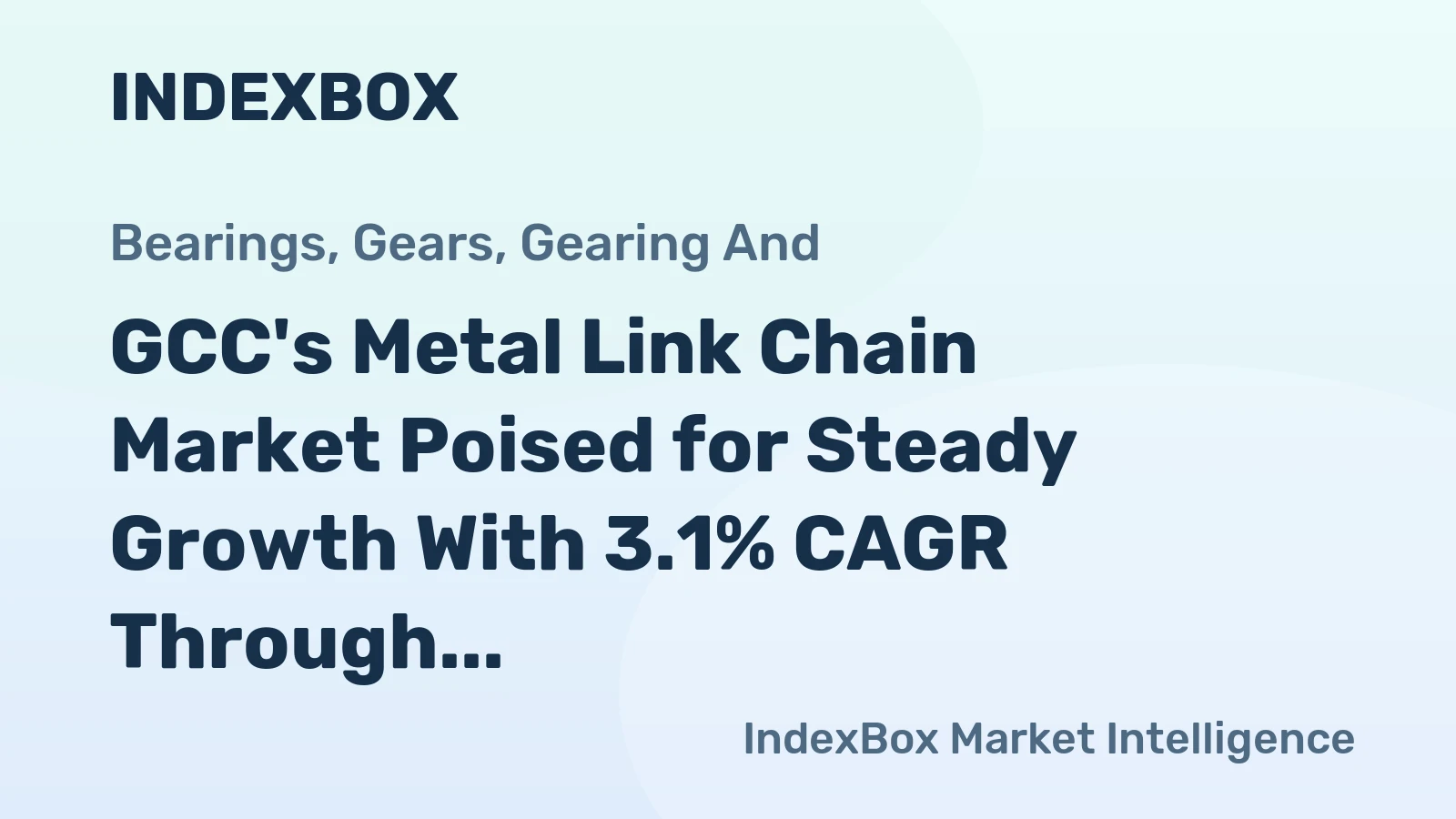 GCC's Metal Link Chain Market Poised for Steady Growth With 3.1% CAGR Through 2035