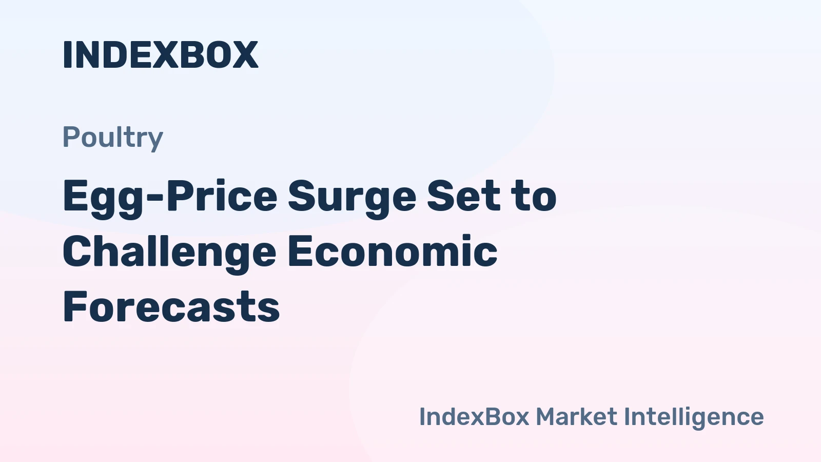 Egg-Price Surge Set to Challenge Economic Forecasts