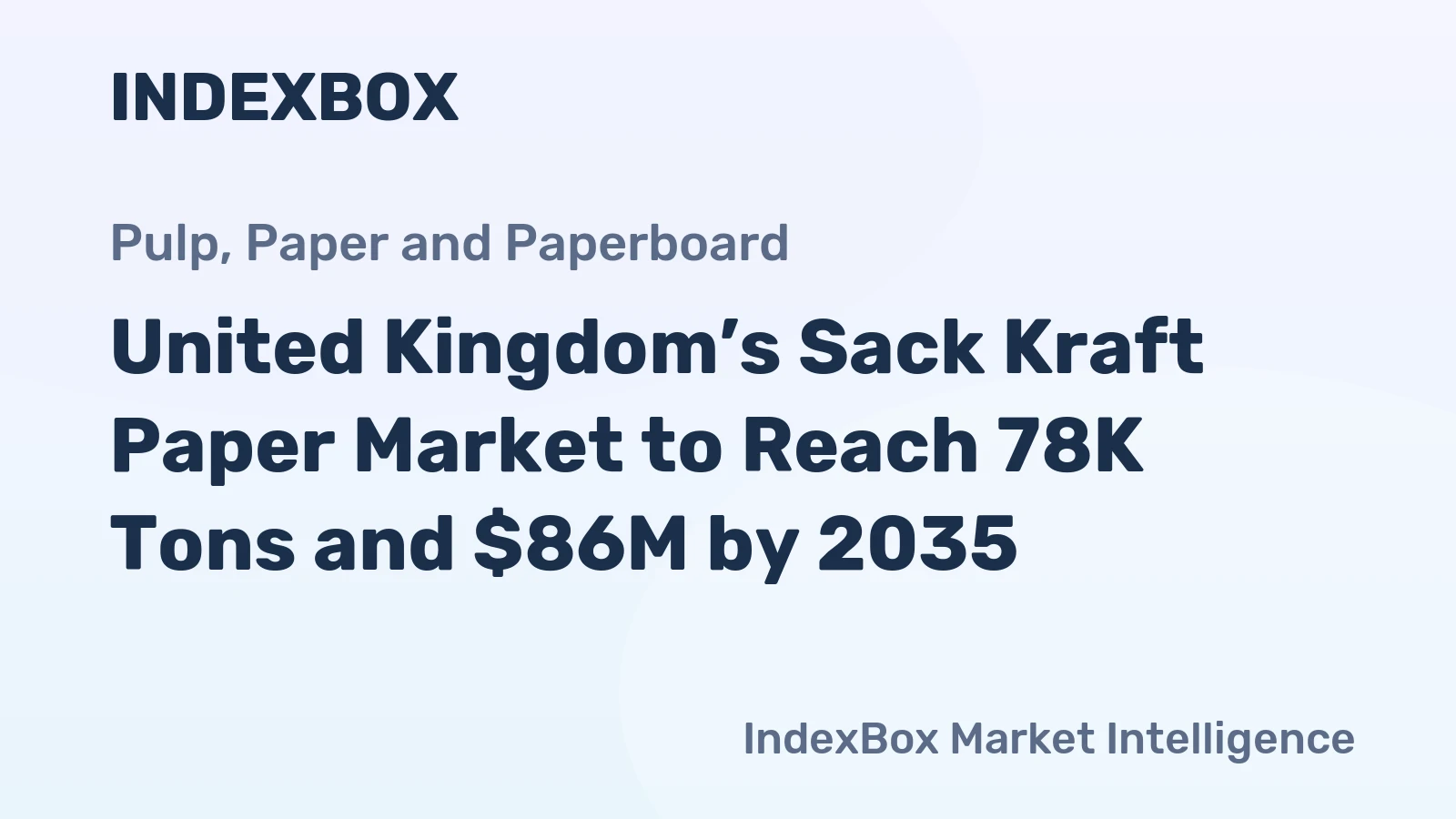 United Kingdom’s Sack Kraft Paper Market to Reach 78K Tons and $86M by 2035