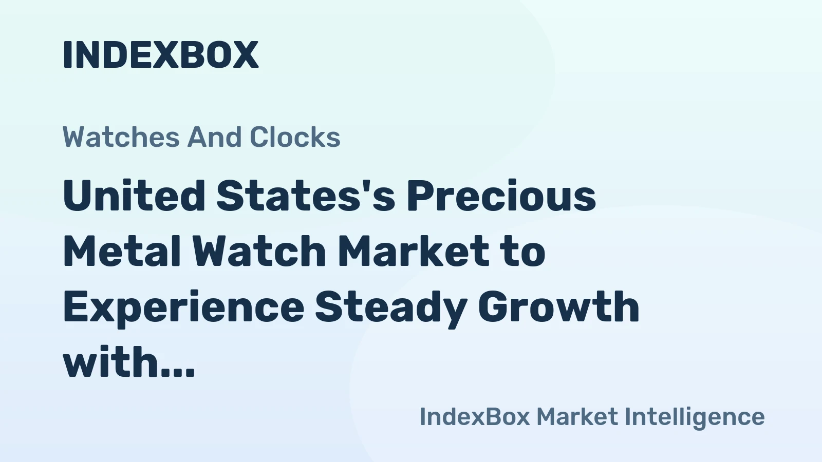 United States's Precious Metal Watch Market to Experience Steady Growth with +3.9% CAGR from 2024 to 2035