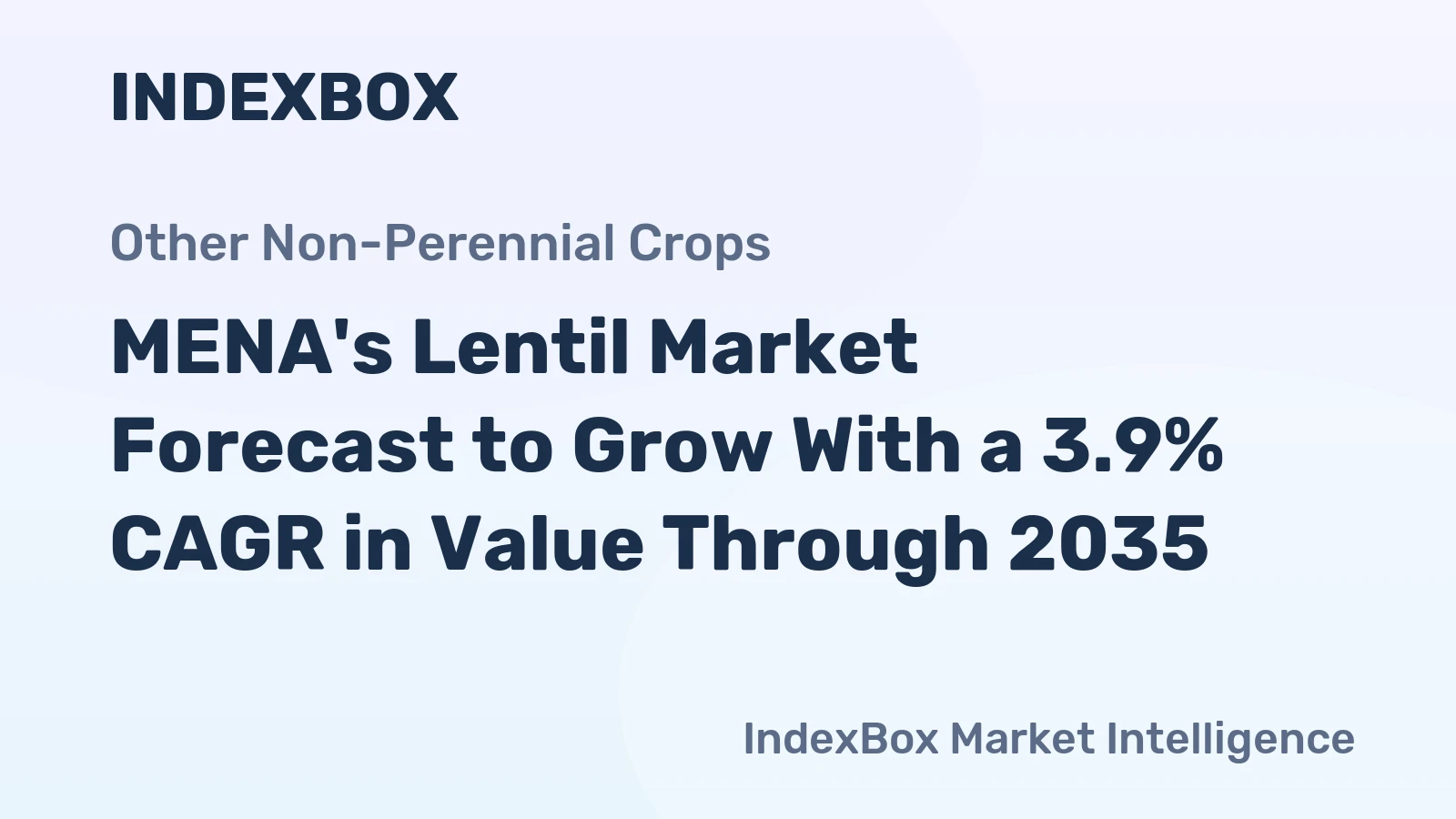 MENA's Lentil Market Forecast to Grow With a 3.9% CAGR in Value Through 2035