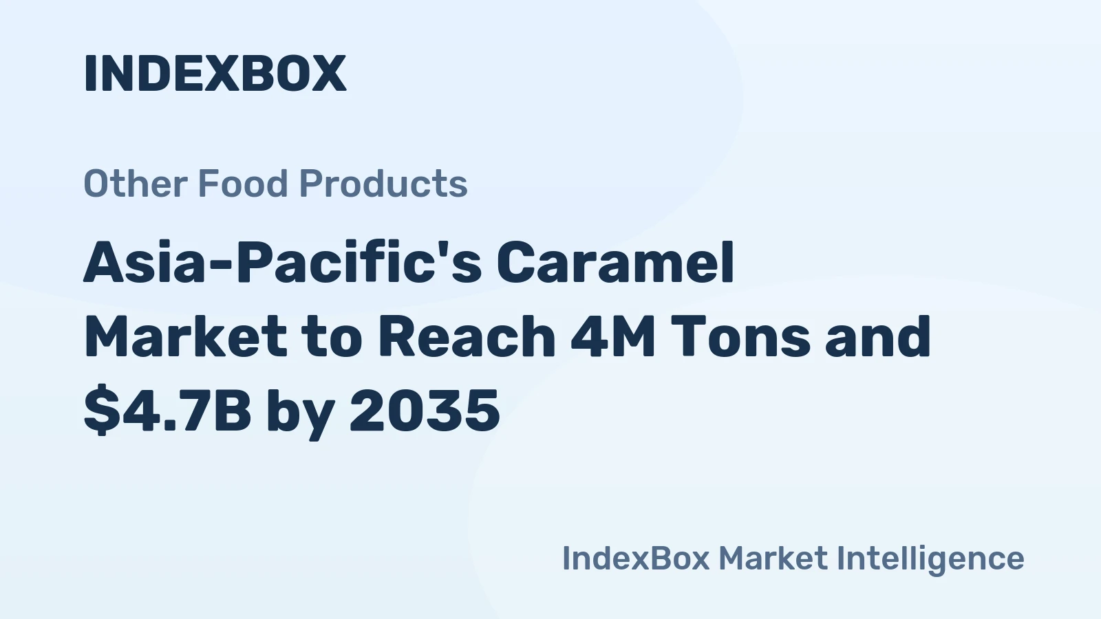 Asia-Pacific's Caramel Market to Reach 4M Tons and $4.7B by 2035