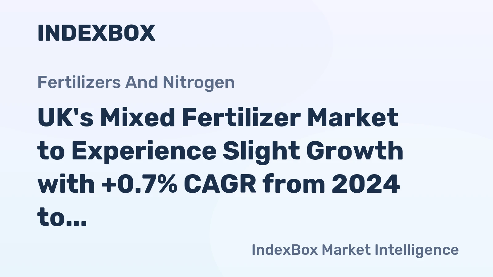 UK's Mixed Fertilizer Market to Experience Slight Growth with +0.7% CAGR from 2024 to 2035