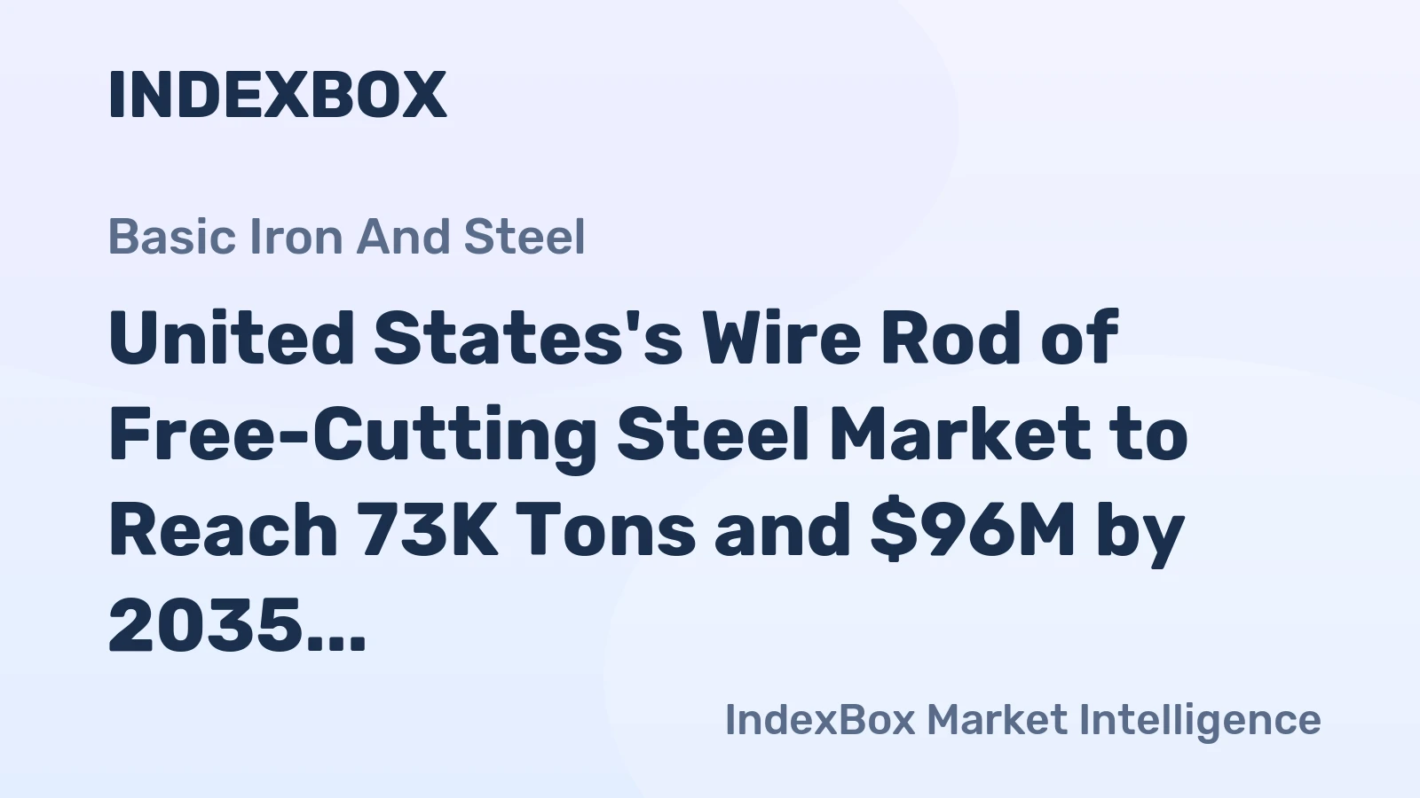 United States's Wire Rod of Free-Cutting Steel Market to Reach 73K Tons and $96M by 2035