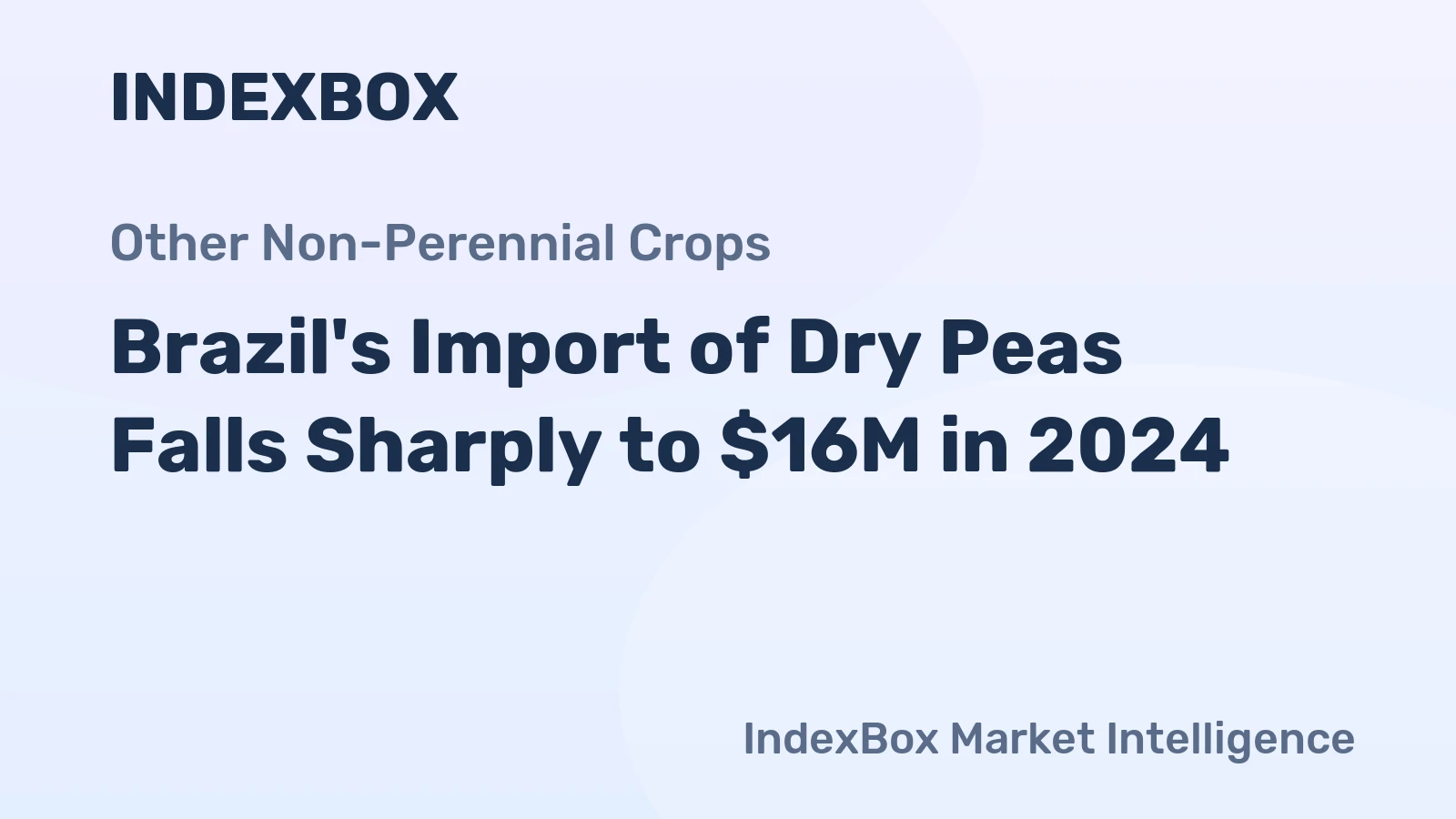 Brazil's Import of Dry Peas Falls Sharply to $16M in 2024