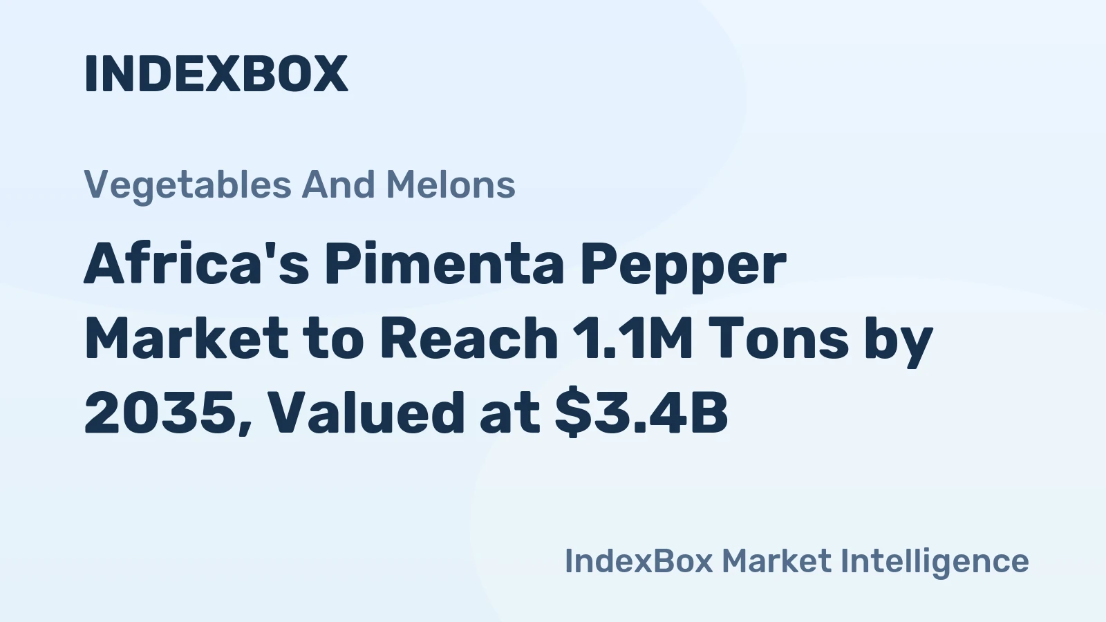 Africa's Pimenta Pepper Market to Reach 1.1M Tons by 2035, Valued at $3.4B
