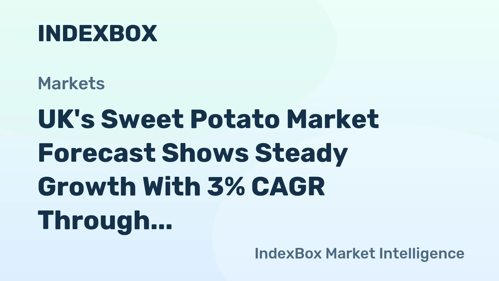 UK's Sweet Potato Market Forecast Shows Steady Growth With 3% CAGR Through 2035