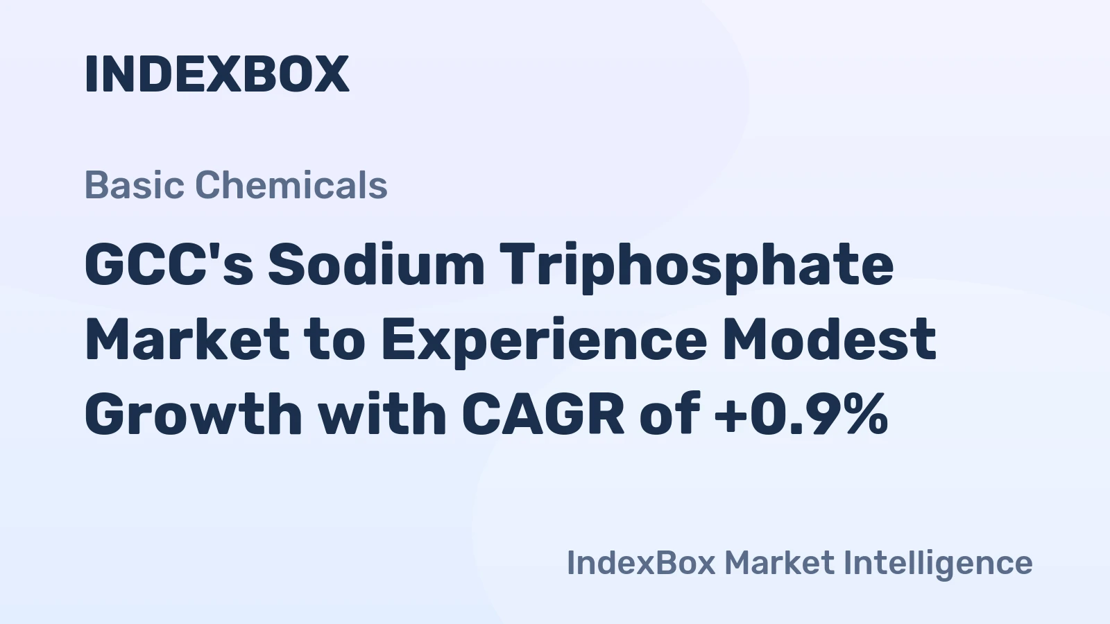 GCC's Sodium Triphosphate Market to Experience Modest Growth with CAGR of +0.9%