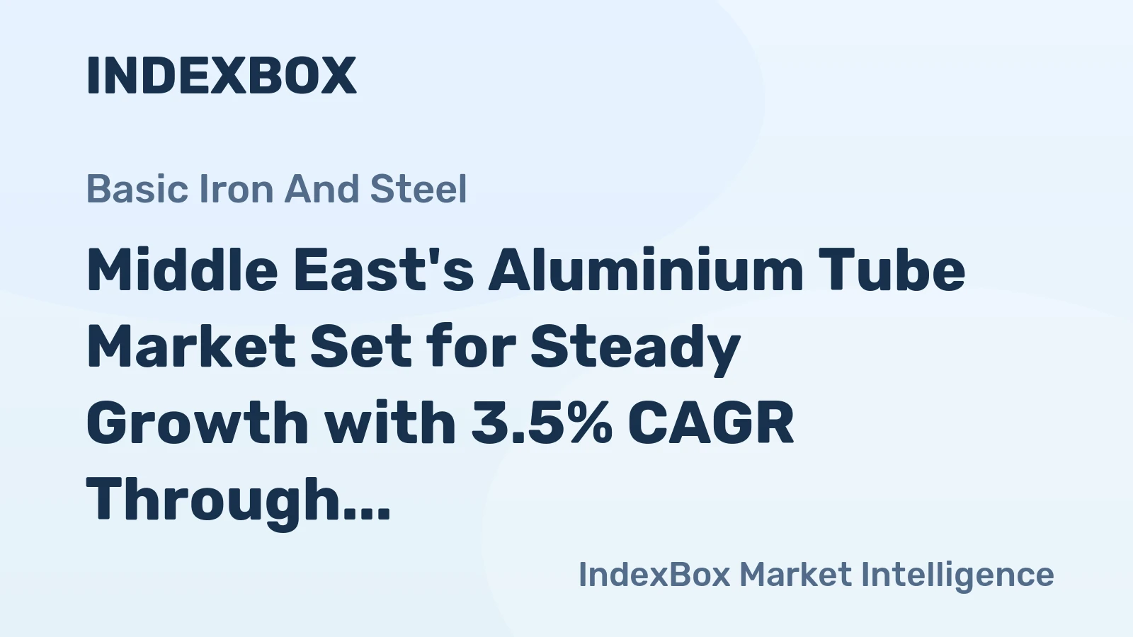 Middle East's Aluminium Tube Market Set for Steady Growth with 3.5% CAGR Through 2035