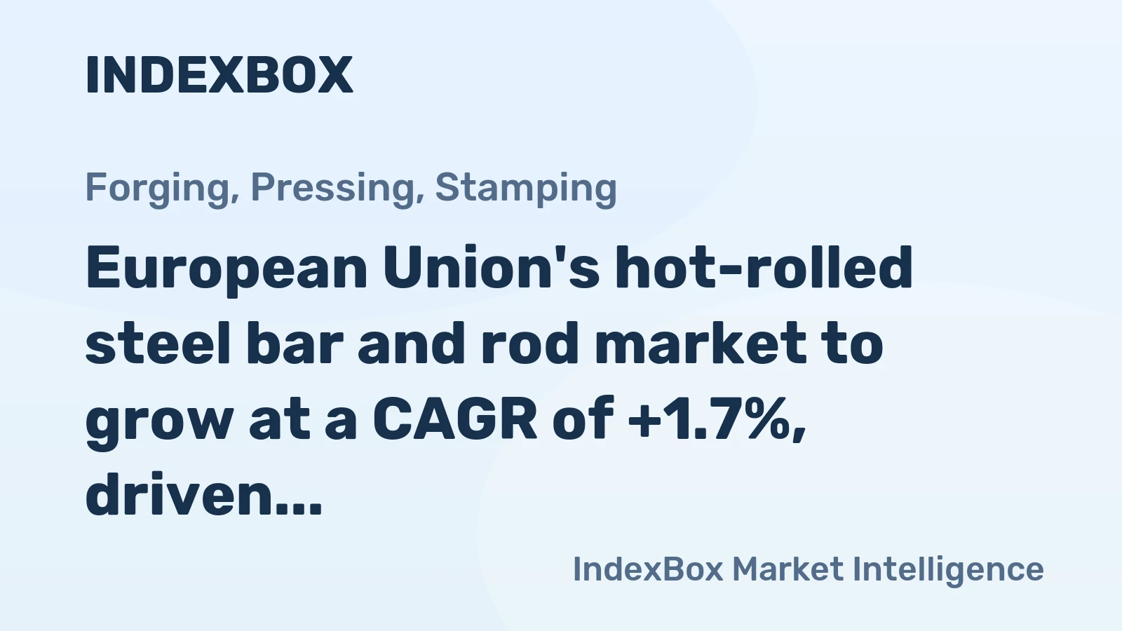 European Union's hot-rolled steel bar and rod market to grow at a CAGR of +1.7%, driven by rising demand, reaching 34M tons by 2035.