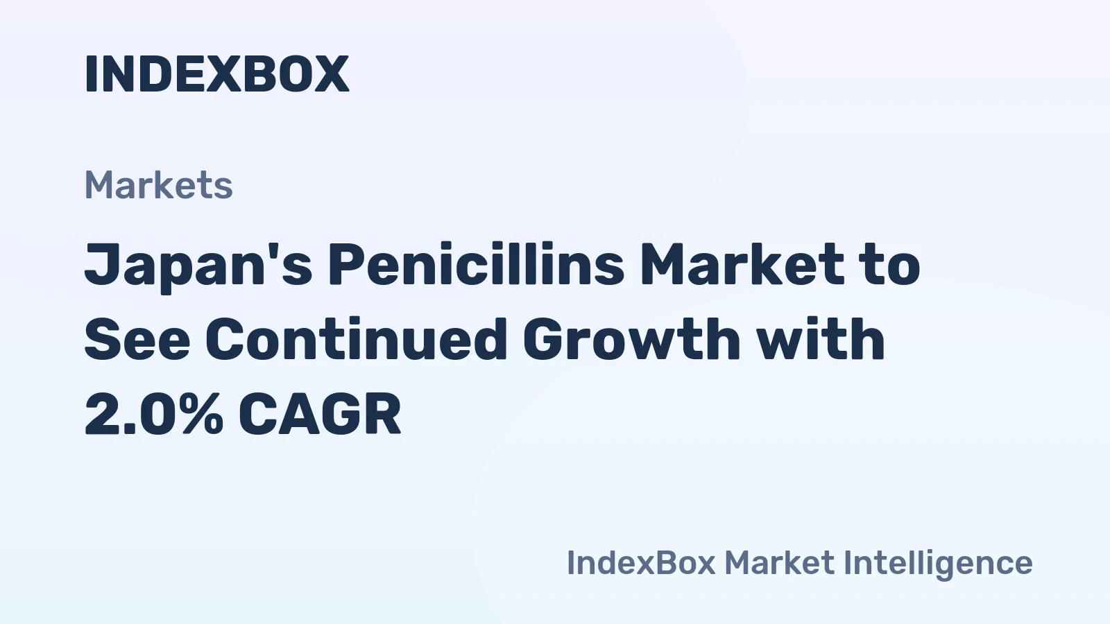 Japan's Penicillins Market to See Continued Growth with 2.0% CAGR