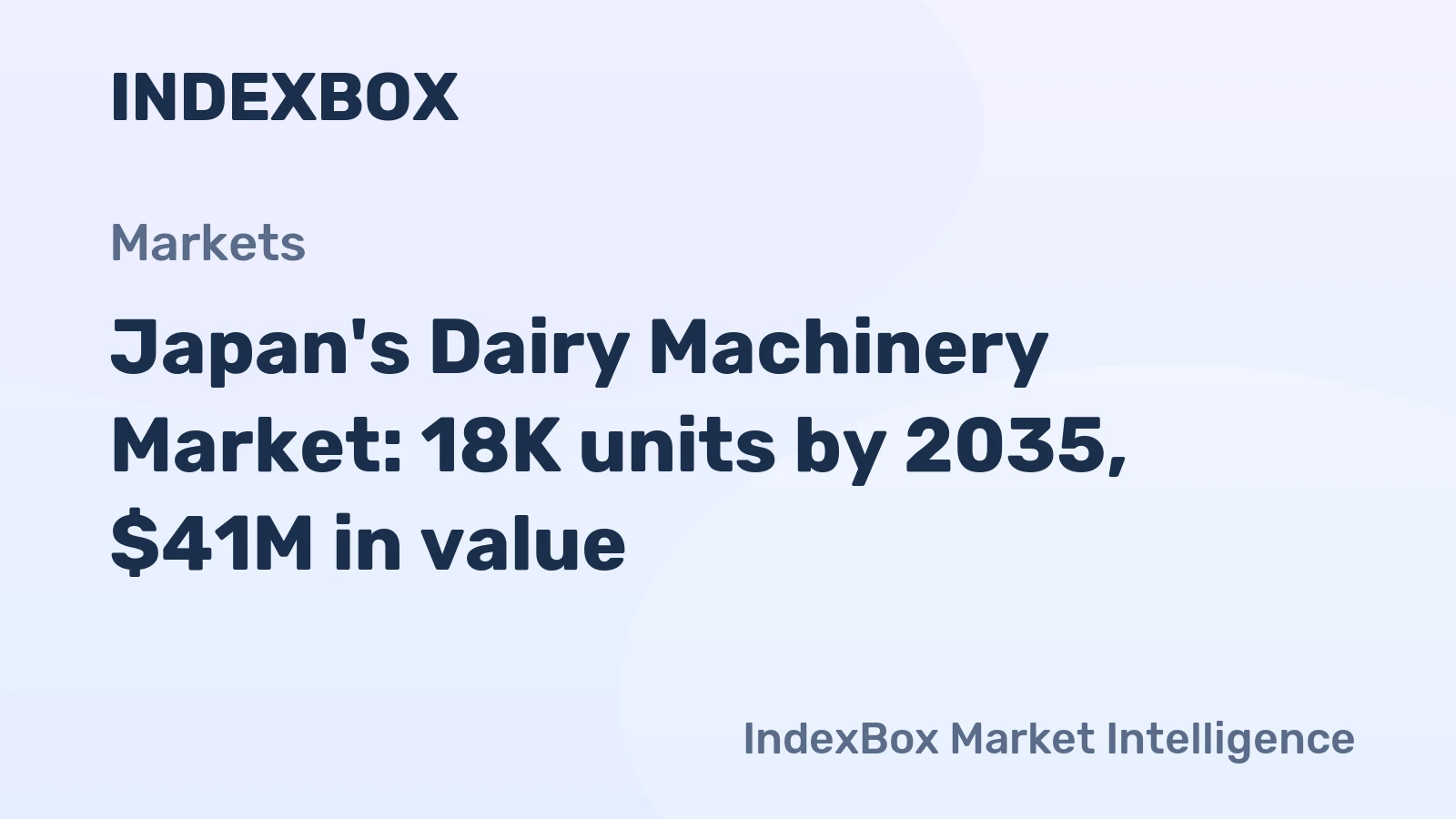 Japan's Dairy Machinery Market: 18K units by 2035, $41M in value