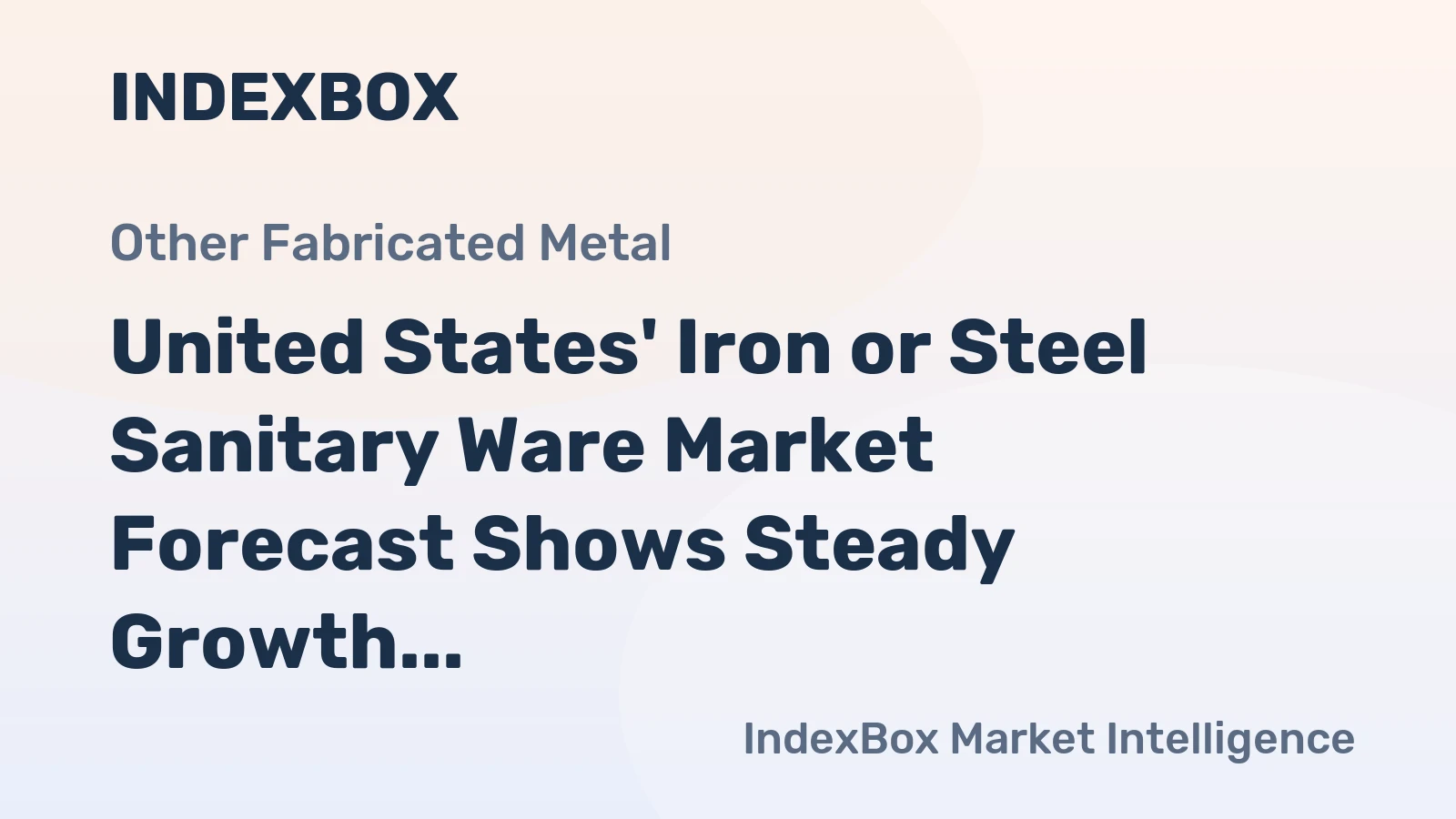 United States' Iron or Steel Sanitary Ware Market Forecast Shows Steady Growth With 0.4% CAGR Through 2035