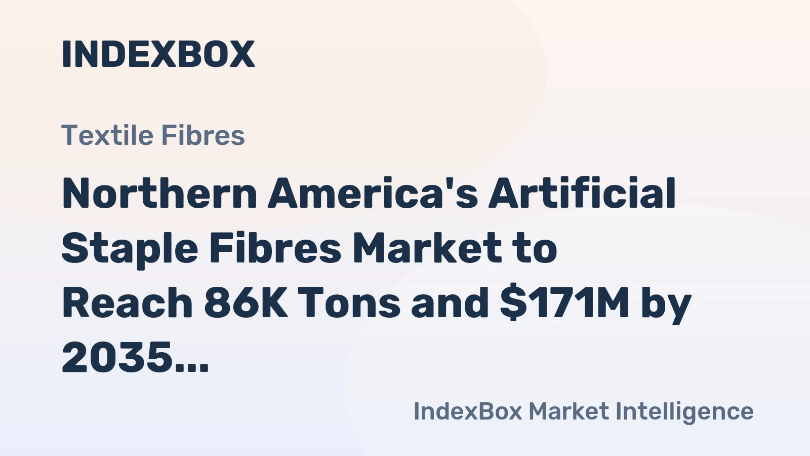 Northern America's Artificial Staple Fibres Market to Reach 86K Tons and $171M by 2035