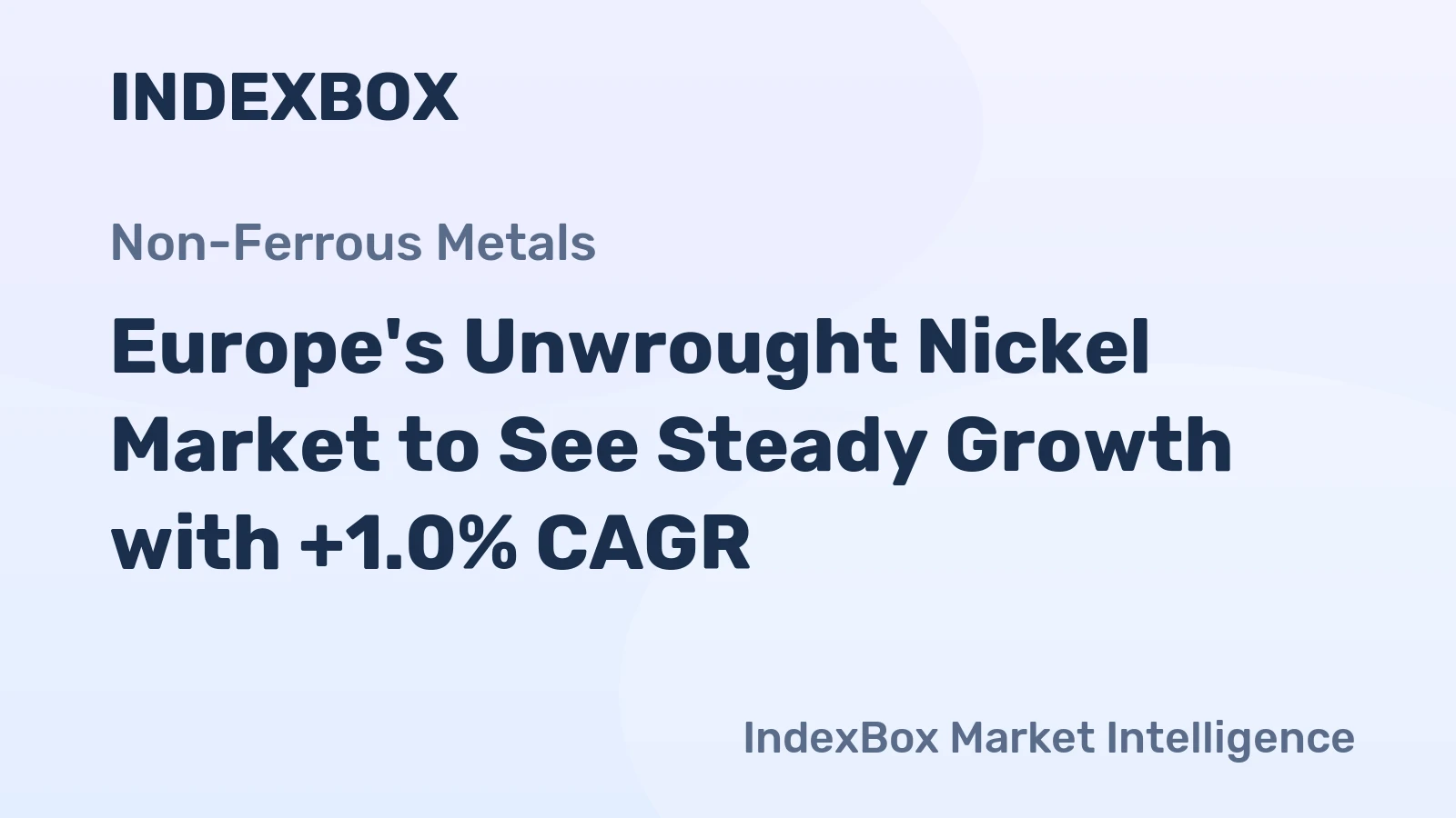 Europe's Unwrought Nickel Market to See Steady Growth with +1.0% CAGR
