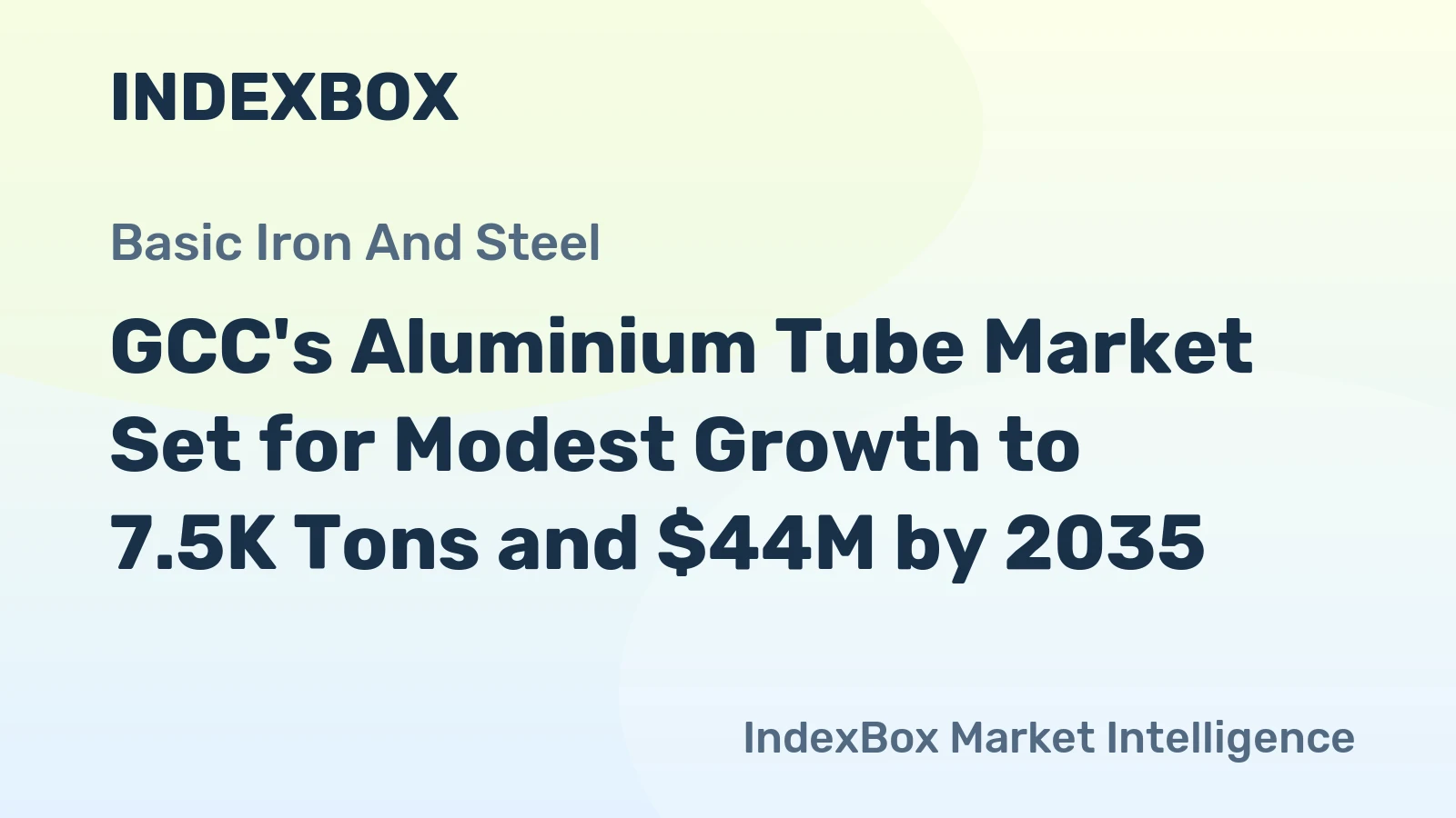 GCC's Aluminium Tube Market Set for Modest Growth to 7.5K Tons and $44M by 2035