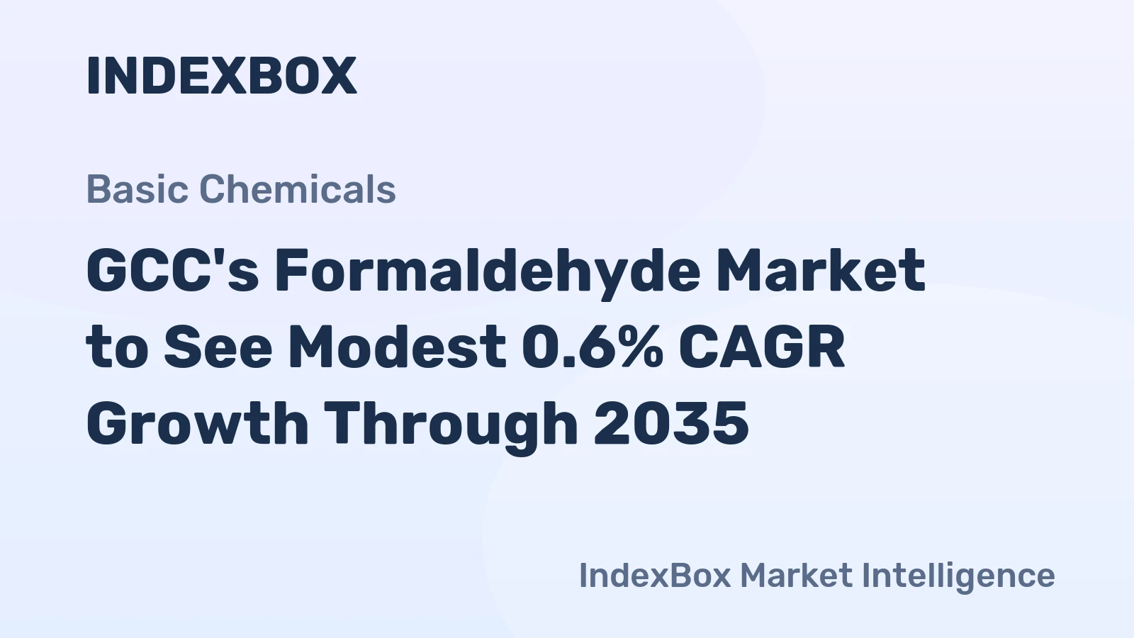 GCC's Formaldehyde Market to See Modest 0.6% CAGR Growth Through 2035