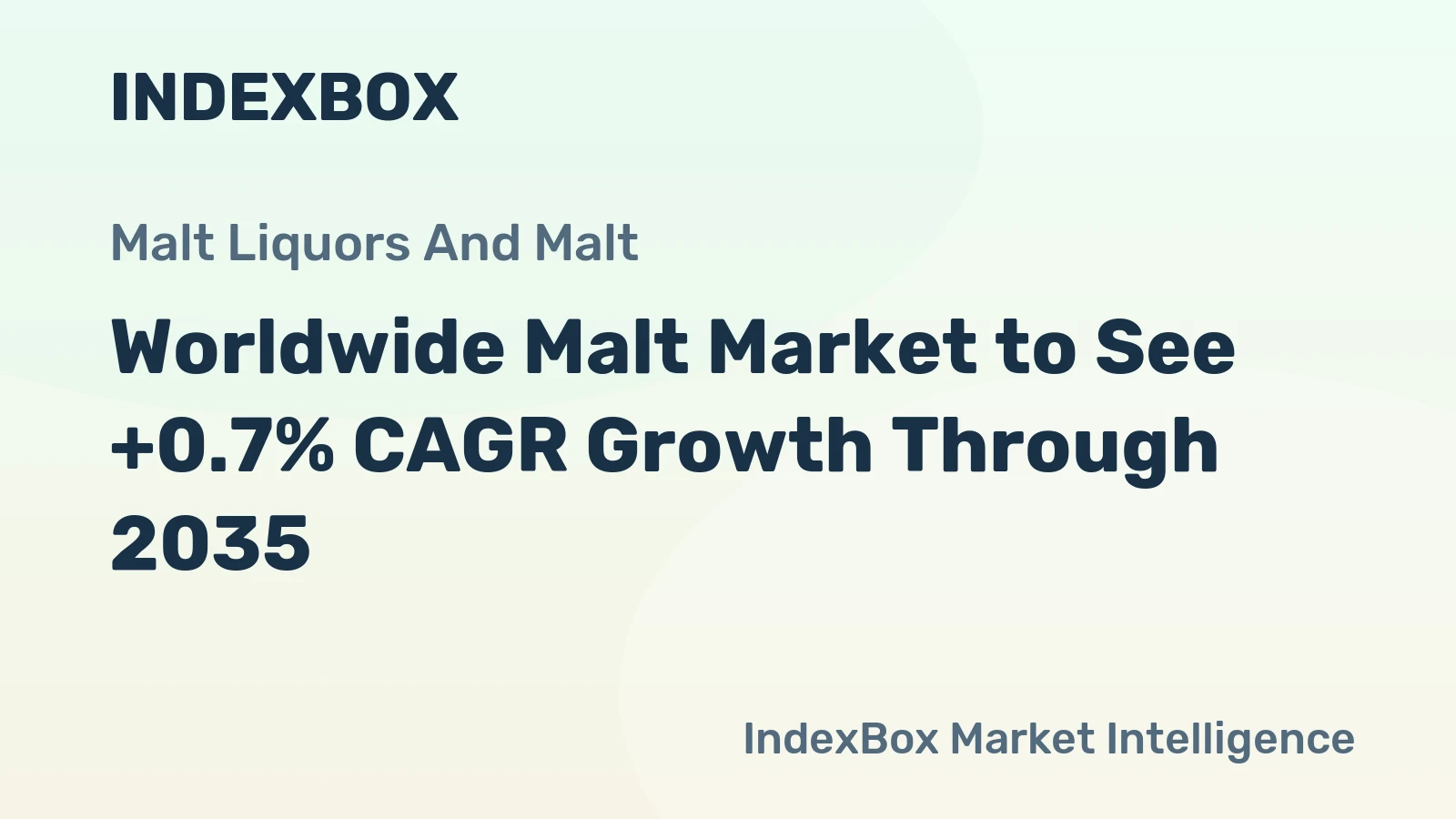 Worldwide Malt Market to See +0.7% CAGR Growth Through 2035