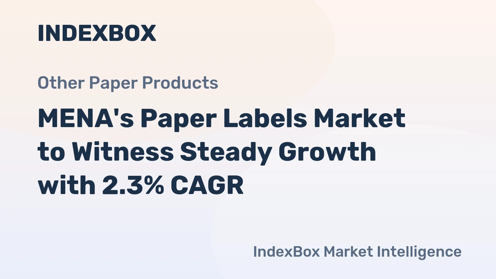 MENA's Paper Labels Market to Witness Steady Growth with 2.3% CAGR