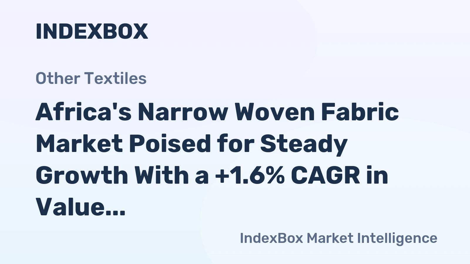 Africa's Narrow Woven Fabric Market Poised for Steady Growth With a +1.6% CAGR in Value Through 2035