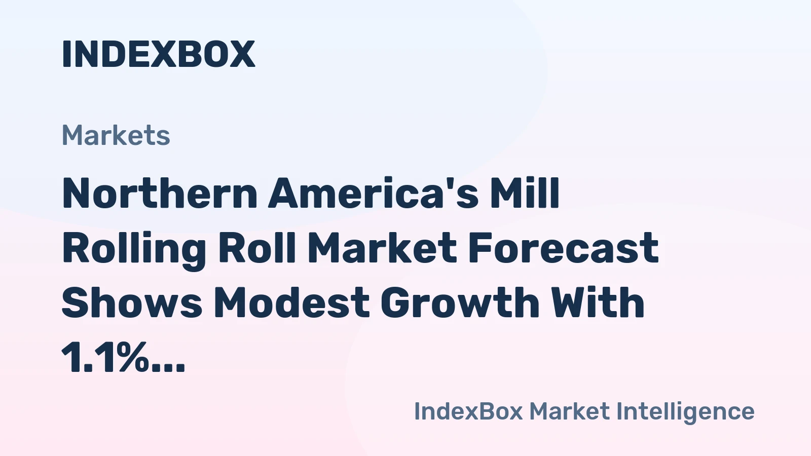 Northern America's Mill Rolling Roll Market Forecast Shows Modest Growth With 1.1% CAGR Through 2035