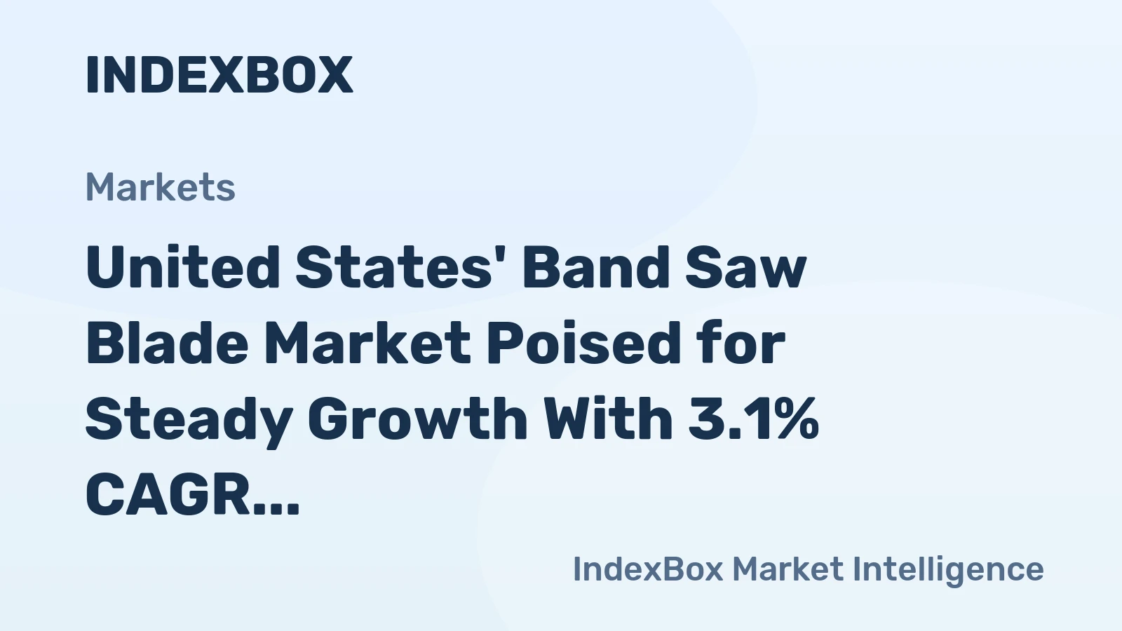 United States' Band Saw Blade Market Poised for Steady Growth With 3.1% CAGR in Value Through 2035