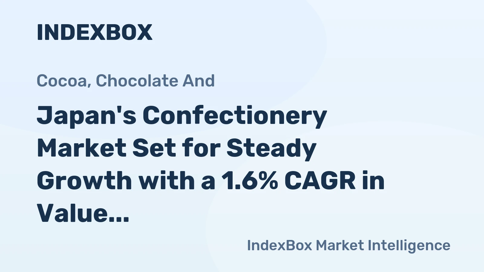Japan's Confectionery Market Set for Steady Growth with a 1.6% CAGR in Value Through 2035