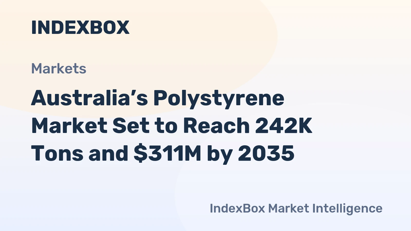 Australia’s Polystyrene Market Set to Reach 242K Tons and $311M by 2035