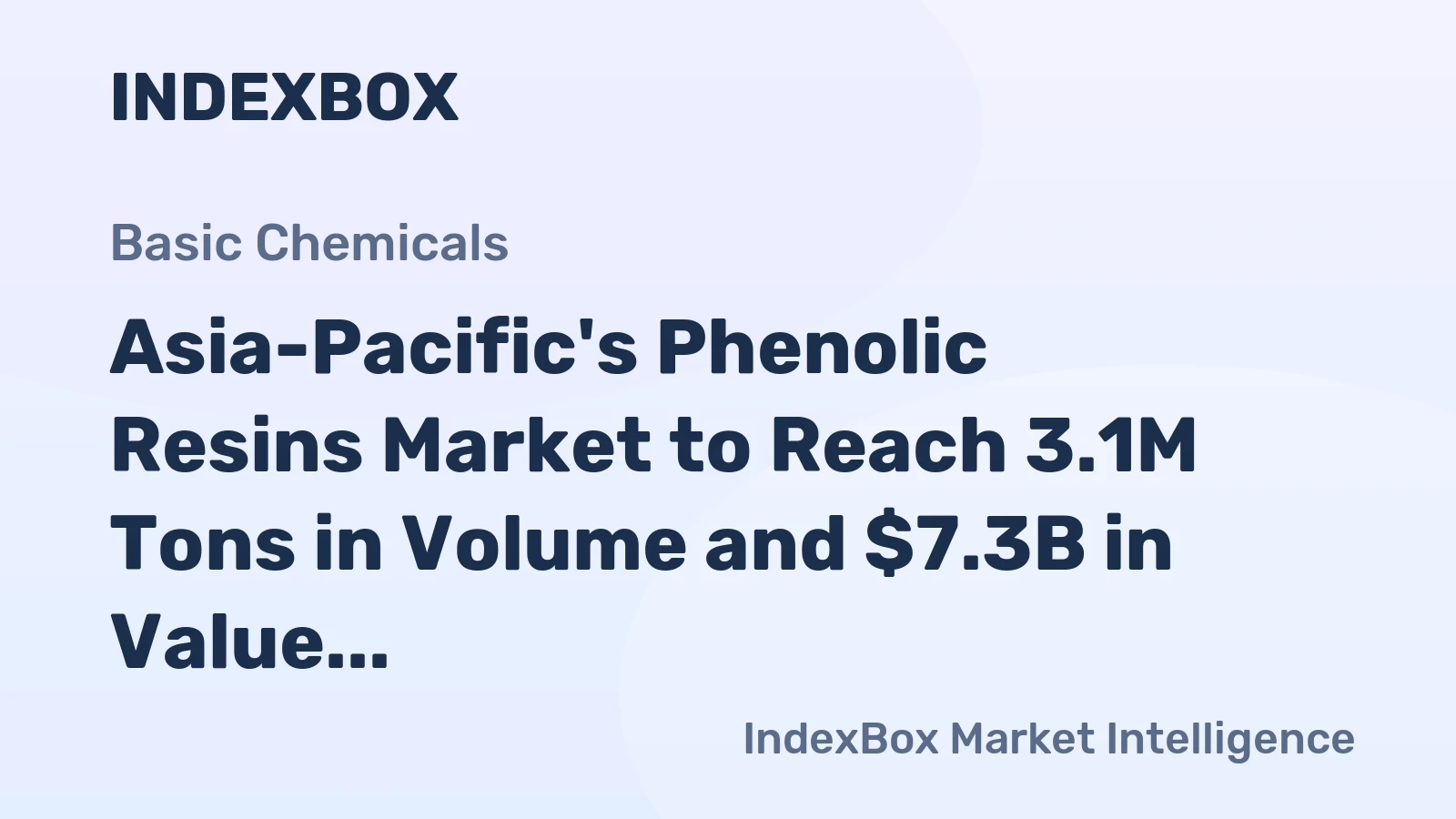Asia-Pacific's Phenolic Resins Market to Reach 3.1M Tons in Volume and $7.3B in Value by 2035