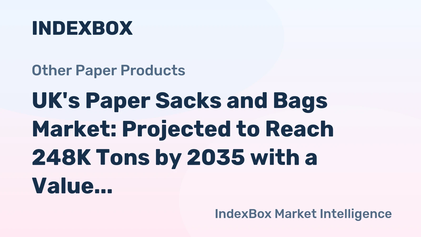 UK's Paper Sacks and Bags Market: Projected to Reach 248K Tons by 2035 with a Value of $995M
